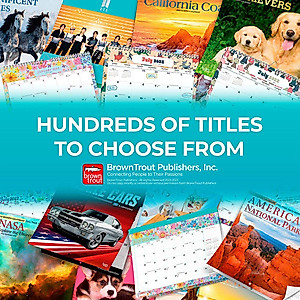 German Shepherds | 2023 6 x 7.75 Inch Spiral-Bound Wire-O Weekly Engagement Planner Calendar | New Full-Color Image Every Week | BrownTrout | Animals Dog Breeds Pets