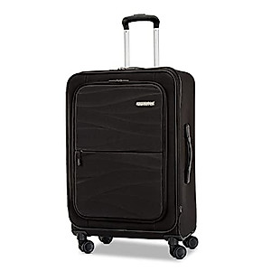 American Tourister 24-inch Spinner, Jet Black, 24-Inch Spinner