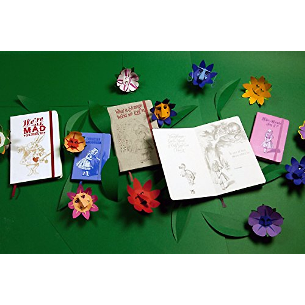 Moleskine Limited Edition Alice in Wonderland Notebook, Hard Cover, Pocket (3.5" x 5.5") Plain/Blank, Powder Blue, 192 Pages