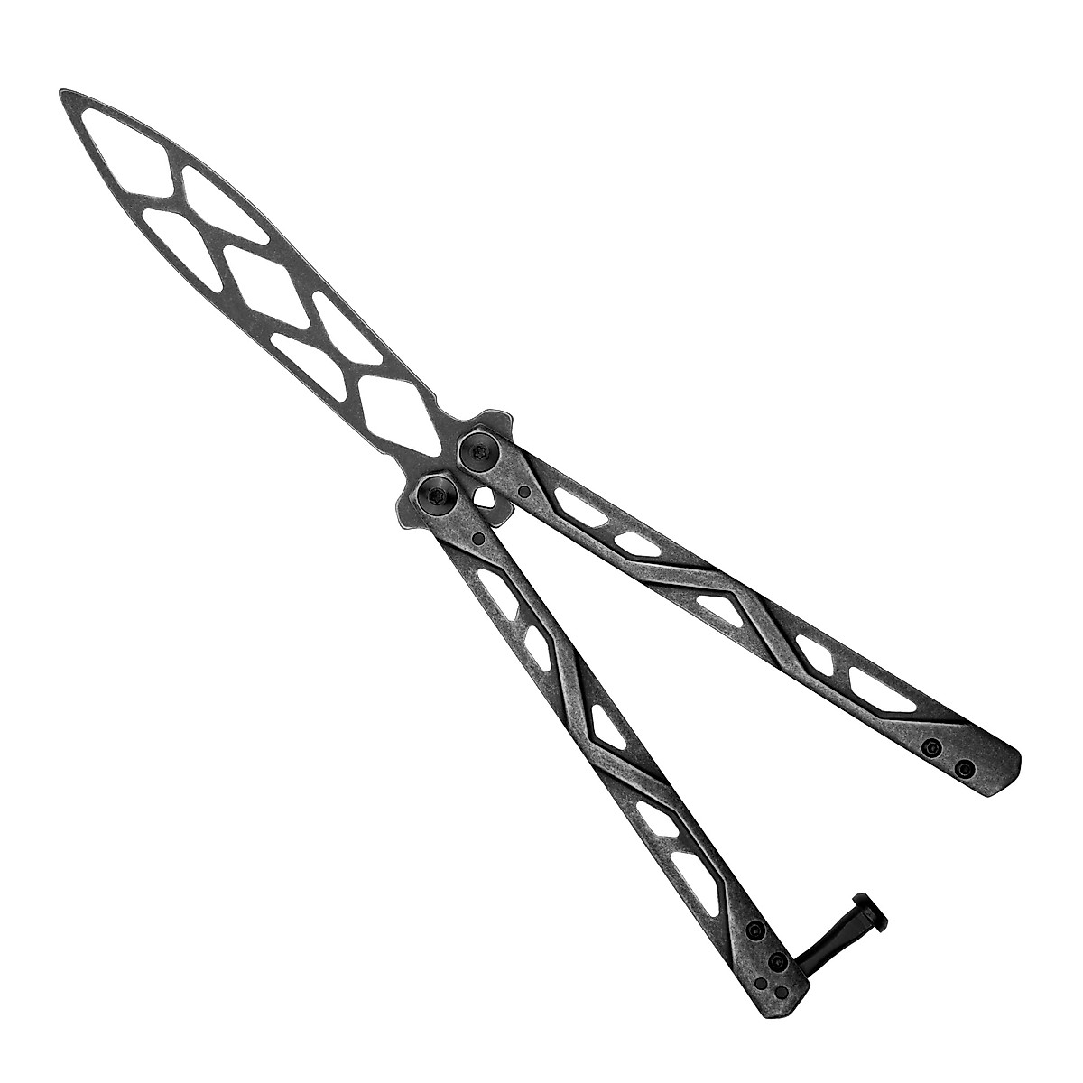 Kershaw Balanza Trainer, Butterfly Knife with Blunt Blade, Rounded Tip,black