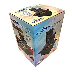 Danner Manufacturing, Inc, Aura Meditation Fountain with 3 Tiered LED Waterfall, Pack of 1, 03801