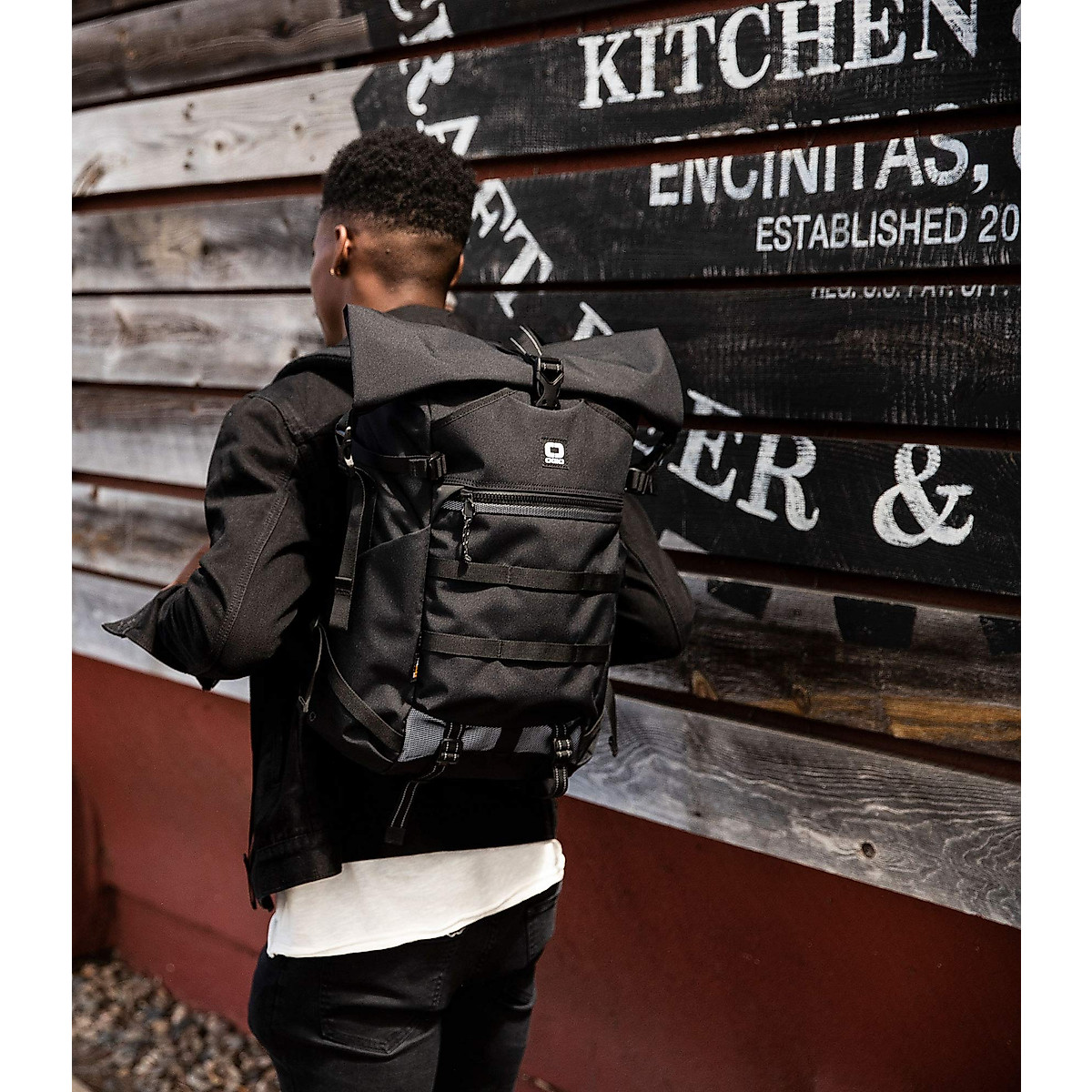 OGIO ALPHA Convoy 525r Rolltop Backpack, Black