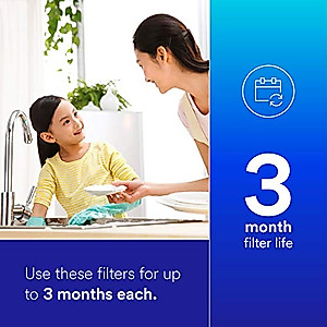 Filtrete Standard Capacity Whole House Pleated Replacement Water Filter 3WH-STDPL-F02, 2 pack, for use with 3WH-STD-S01 System