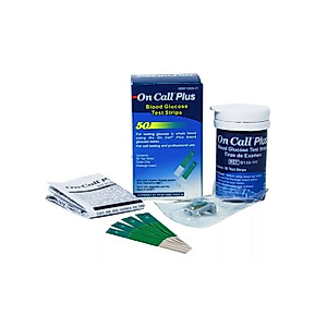 On Call Blood Glucose Test Strips 50 Ct.