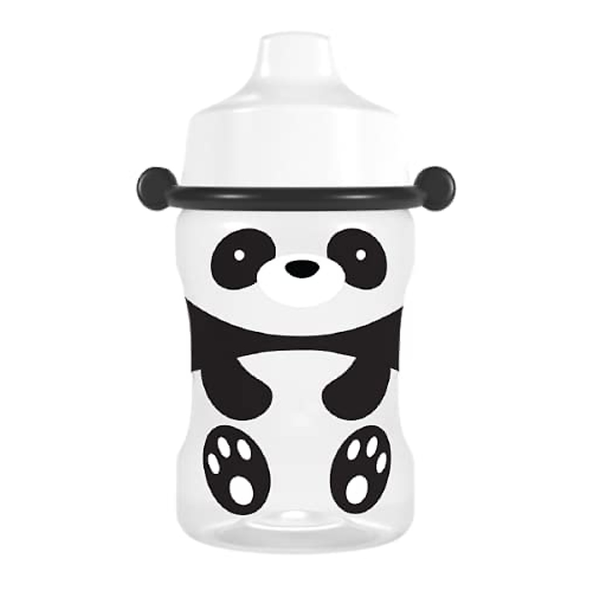 Lollaland Panda Bear, 9 ounce, 6 months Plus, Spill and Leak Proof, Bite Proof, Easy Grip, Hard Spout, BPA Free, Dishwasher Safe, Sippy Cup