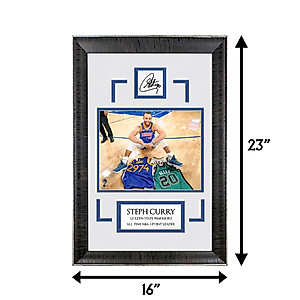 Steph Curry - Warriors - From Way Downtown - Spotlight Collection | 16 x 23 - Framed Basketball Photo