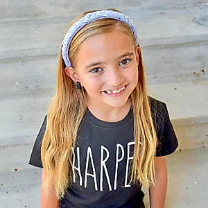 FROG SAC 3 Pearl Headbands for Girls, Satin Braided Head Bands for Kids, Cute Fashion Girl Braid Hair Accessories, Hard Headband Pack for Children, Black Purple Pink Hairbands with Pearls