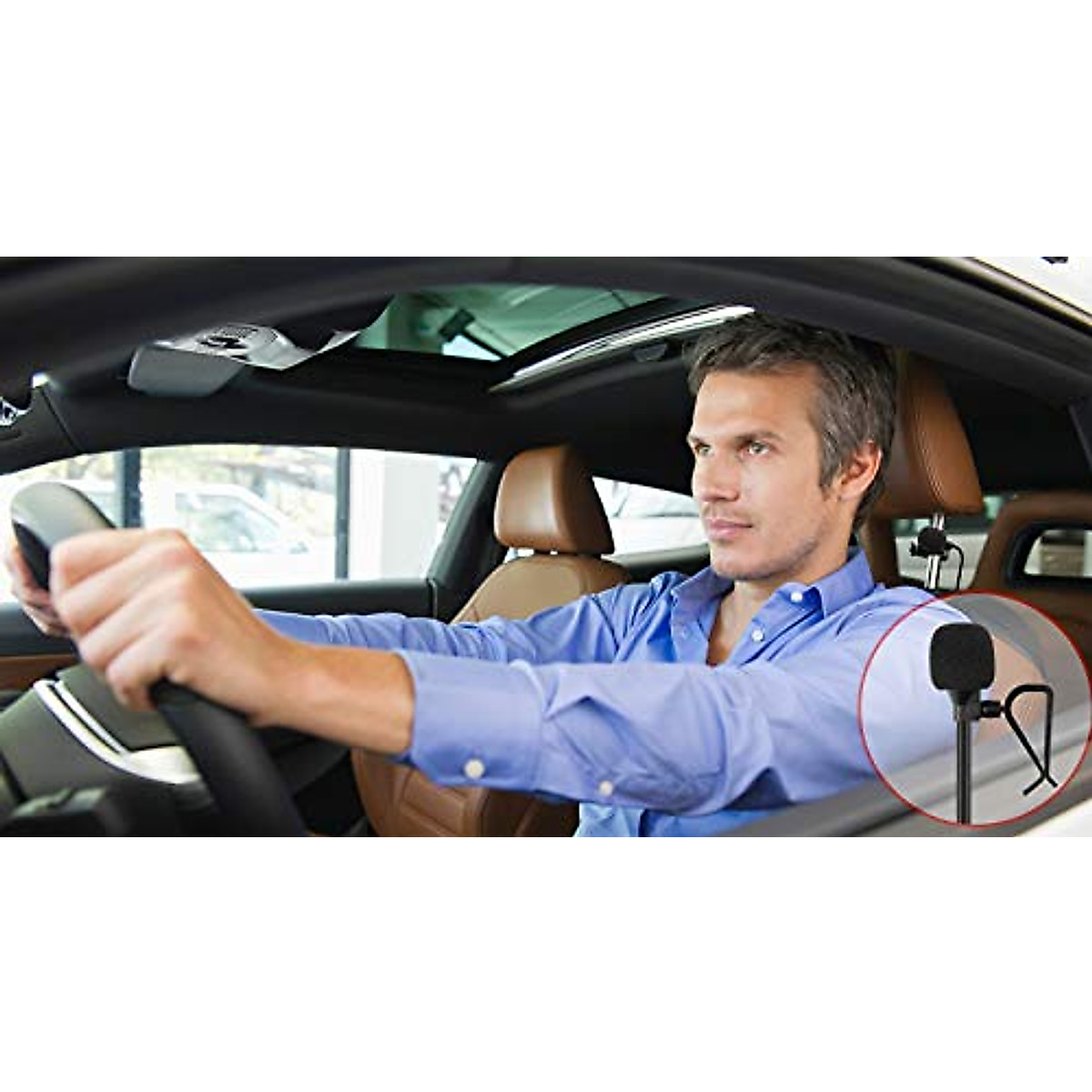 weishan Pionee Microphone for Car Radio, 2.5mm Car Extenal Mic Replacement for Pioneer Vehicle Bluetooth Enabled Stereo Radio GPS DVD Head Unit