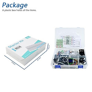 FREENOVE Super Starter Kit for Raspberry Pi Pico (Included), Dual-core Arm Cortex-M0+ Microcontroller, 588-Page Detailed Tutorial, 177 Items, 94 Projects, Python C Java Code