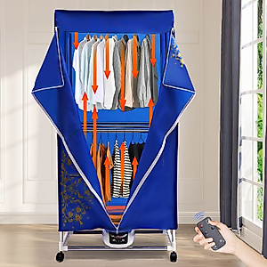 110V Electric Clothes Dryer Travel Dryer Machine 3 Gears Portable Clothes Dryer + Temperature Controller For Home Appartments