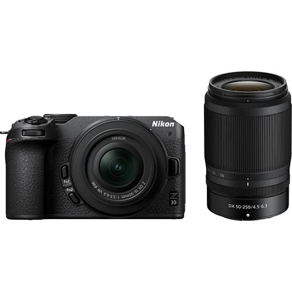 Nikon Z30 Mirrorless Camera with 16-50mm and 50-250mm Lenses with Advanced Accessory and Travel Bundle (Included 1-Year Nikon Warranty) | 1743 | Nikon Z30