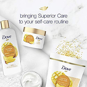 Dove Nourishing Secrets Bubble Bath Scented to Pamper & Indulge Mango & Almond Leaves Skin Feeling Soft & Smooth 23 Oz