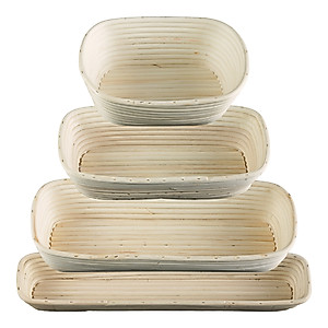 Frieling Rectangular Brotform Bread Rising Basket, 15 x 5.5-Inch