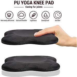 Zealtop Yoga Knee Pad Cushion Extra Thick for Knees Elbows Wrist Hands Head Foam Yoga Pilates Work Out Kneeling pad (Lake Blue 2packs)