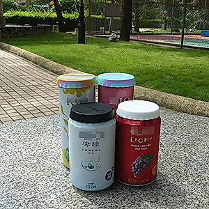 Soda/Beverage/Beer Saver Can Lids, Silicone Can Stopper Covers with No Spill - Fits standard Soda/Beverage/Beer cans (6 Pack, Assorted)