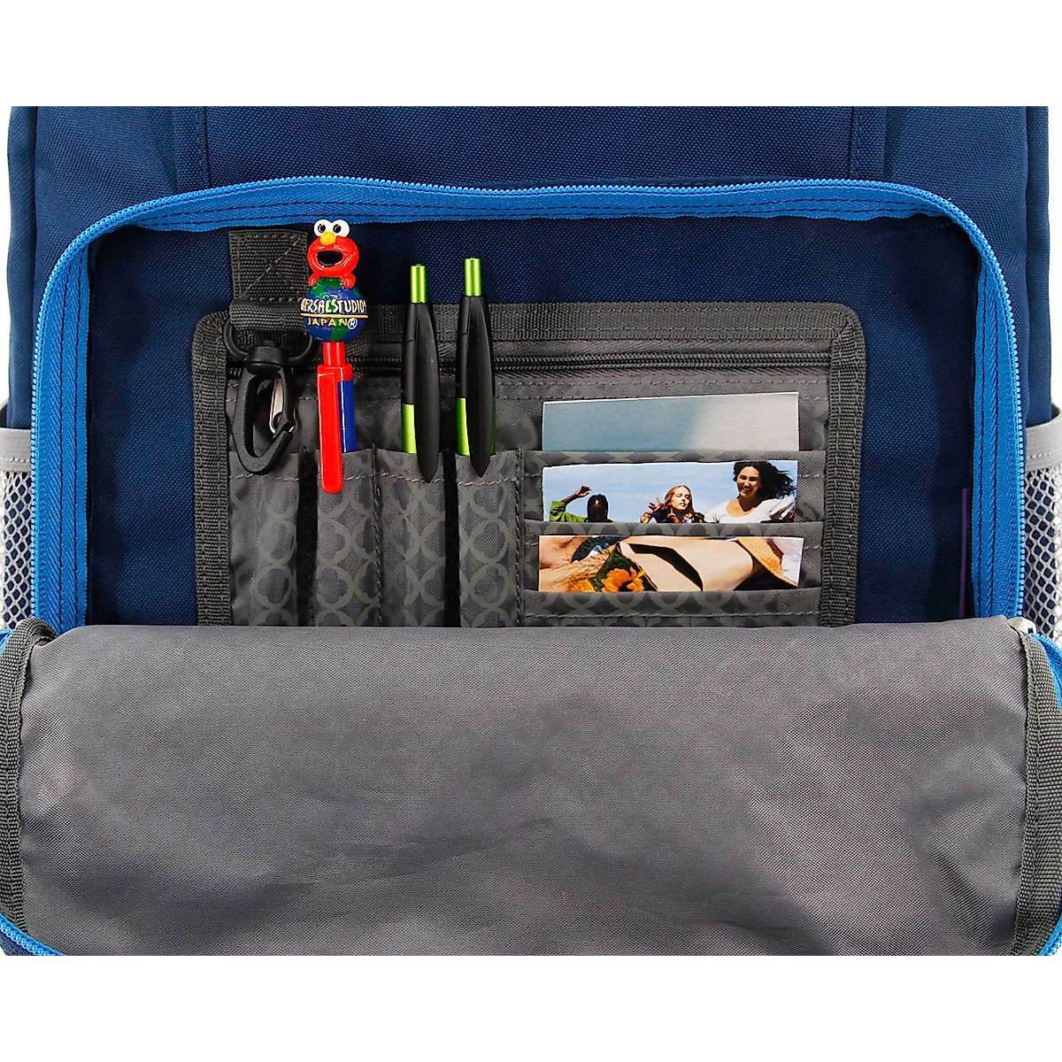 J World New York Sunlight Rolling Backpack. Roller Bag Wheeled Carry-On Luggage, One Size (Navy)