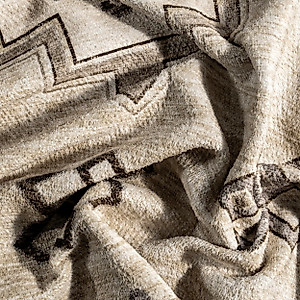 Rugs USA x Lauren Liess Clovebud Geometric Machine Washable Area Rug, 9x12, Beige