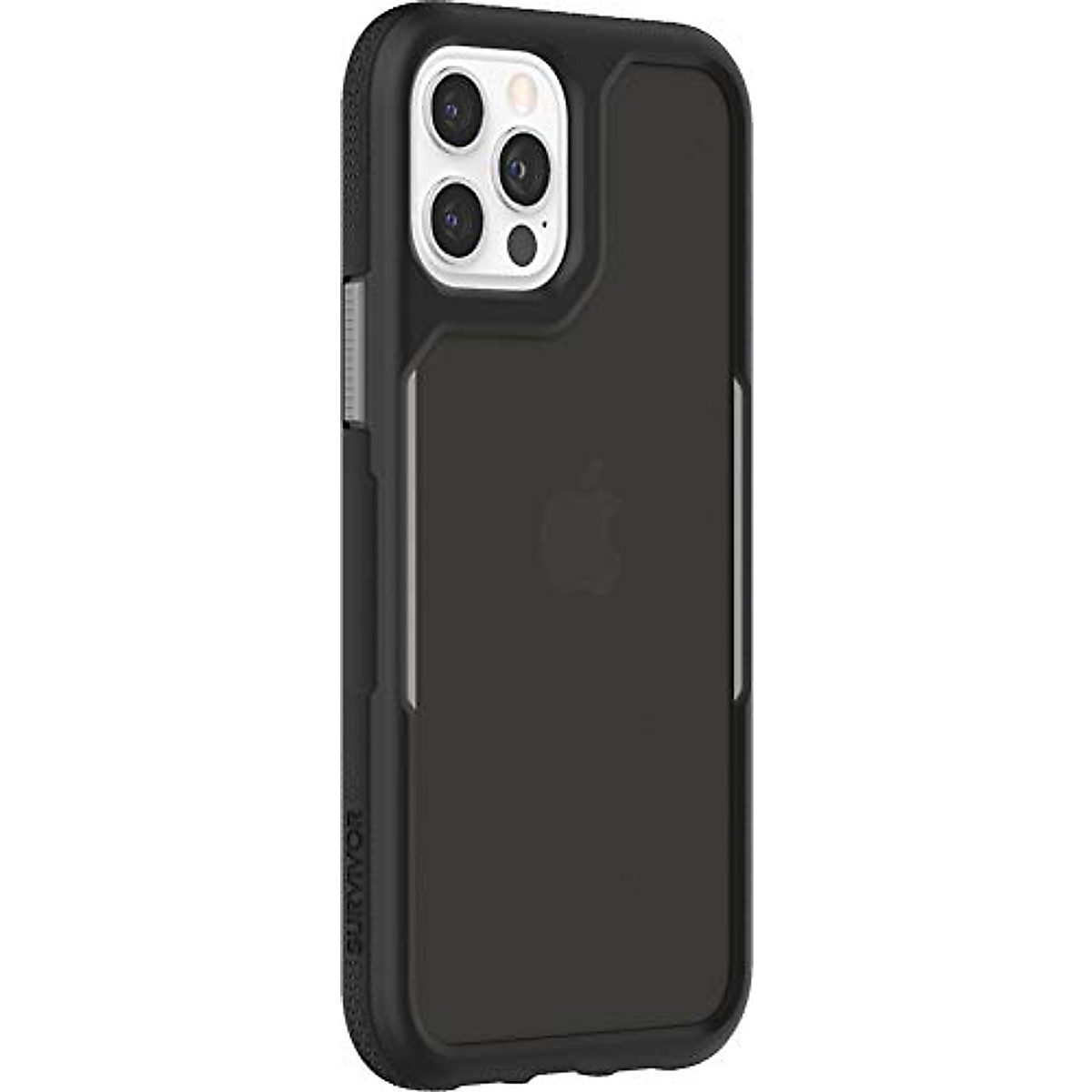 Griffin Survivor Endurance GIP-056-BKG Protective Case for iPhone 12 & 12 Pro - Black/Grey