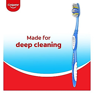 COLGATE Extra Clean Toothbrush Soft, Soft Toothbrush, Bulk Toothbrushes, Travel Toothbrush, (Case of 72) (Model Number: 155676)
