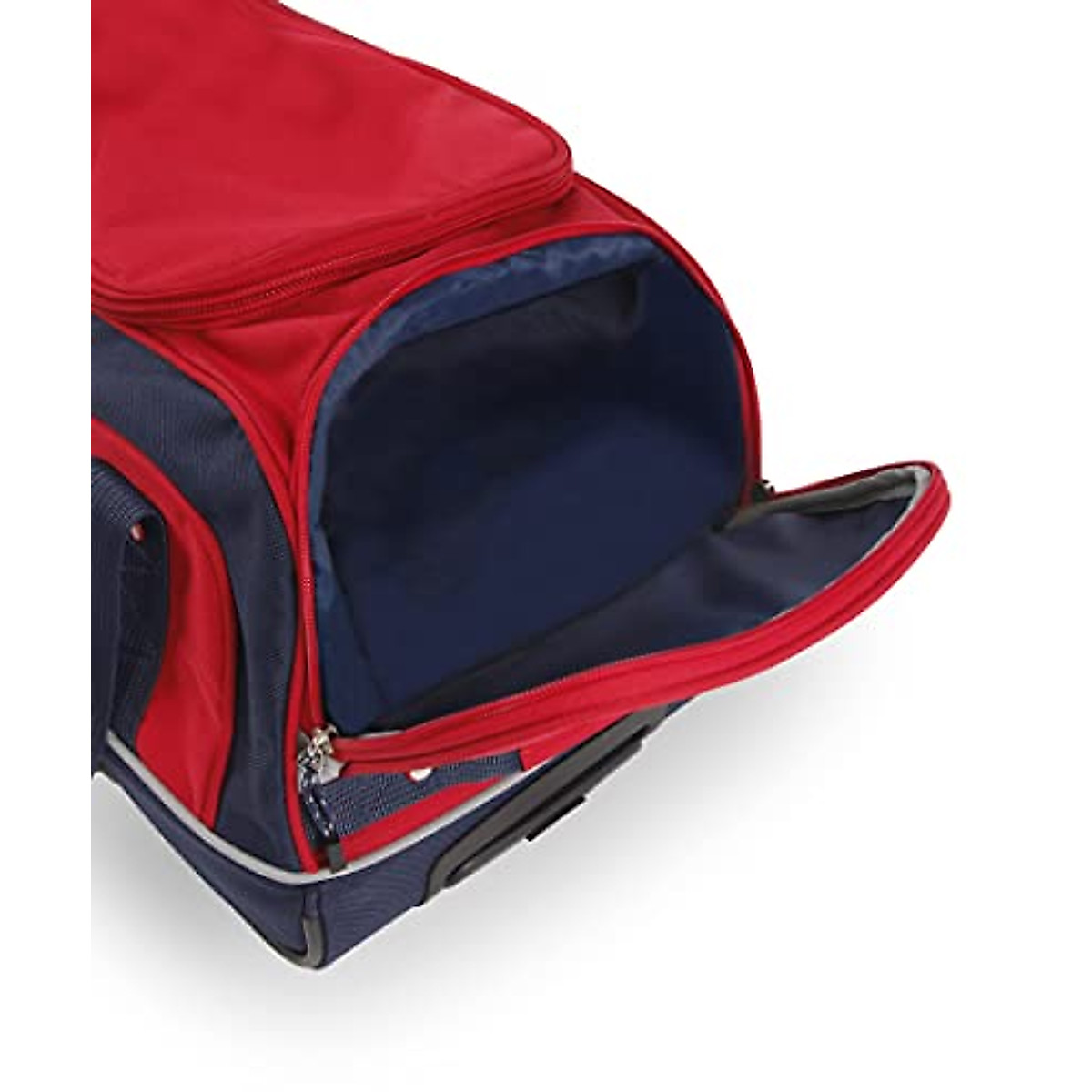 NAUTICA Submariner 22" Rolling Duffel, RED/Navy