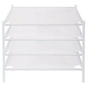 STO STO Sweater Drying Rack, 4-Pack Stackable Mesh Clothes Drying Rack, Laundry Drying Rack for Sweaters, Socks, Toys, White