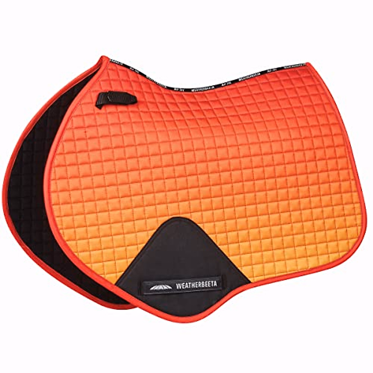 Weatherbeeta Prime Ombre Jump Shaped Saddle Pad - Autumn Glow - Full