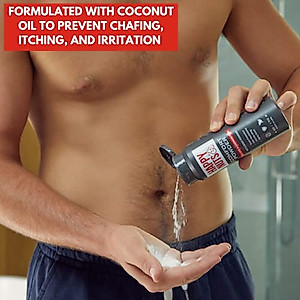 Happy Nuts Comfort Powder - Anti-Chafing, Sweat Defense & Odor Control for the Groin, Feet, and Body - Body Powder for Men (Original, 6 oz)