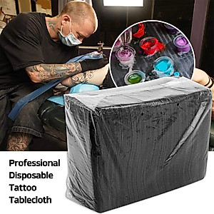 Dental Bibs - Autdor 125Pcs Disposable Dental Bibs Sheets 3 Ply Tissue Waterproof Lap Cloths 13" x 18" Patient Bibs Tattoo Bibs Tattoo Table Covers Clean Pad Dental Napkins for Pets Tray Covers