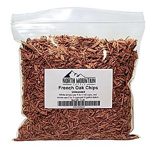North Mountain Supply French Oak Chips (Untoasted, 1 Pound)