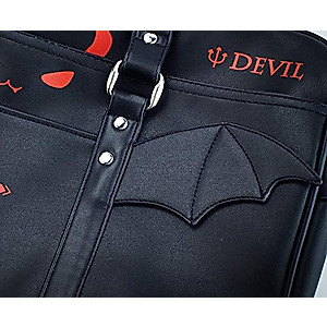 GK-O Japanese Lolita PU Leather Handbag Kawaii Devil Gothic Shoulder Bag School Bag Messenger Bags