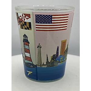 BALTIMORE Maryland SHOT GLASS 2 OZ.