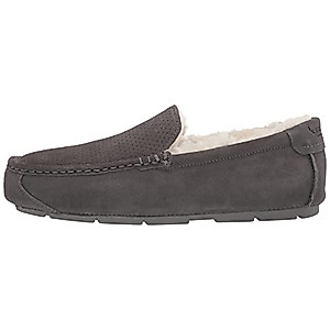 Koolaburra by UGG Men's Tipton Emboss Slipper, Stone Grey, 9