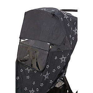First Essentials Stroller Rain Cover Universal, Baby Travel Weather Shield, Windproof Waterproof, Protect from Dust Snow (Gray)
