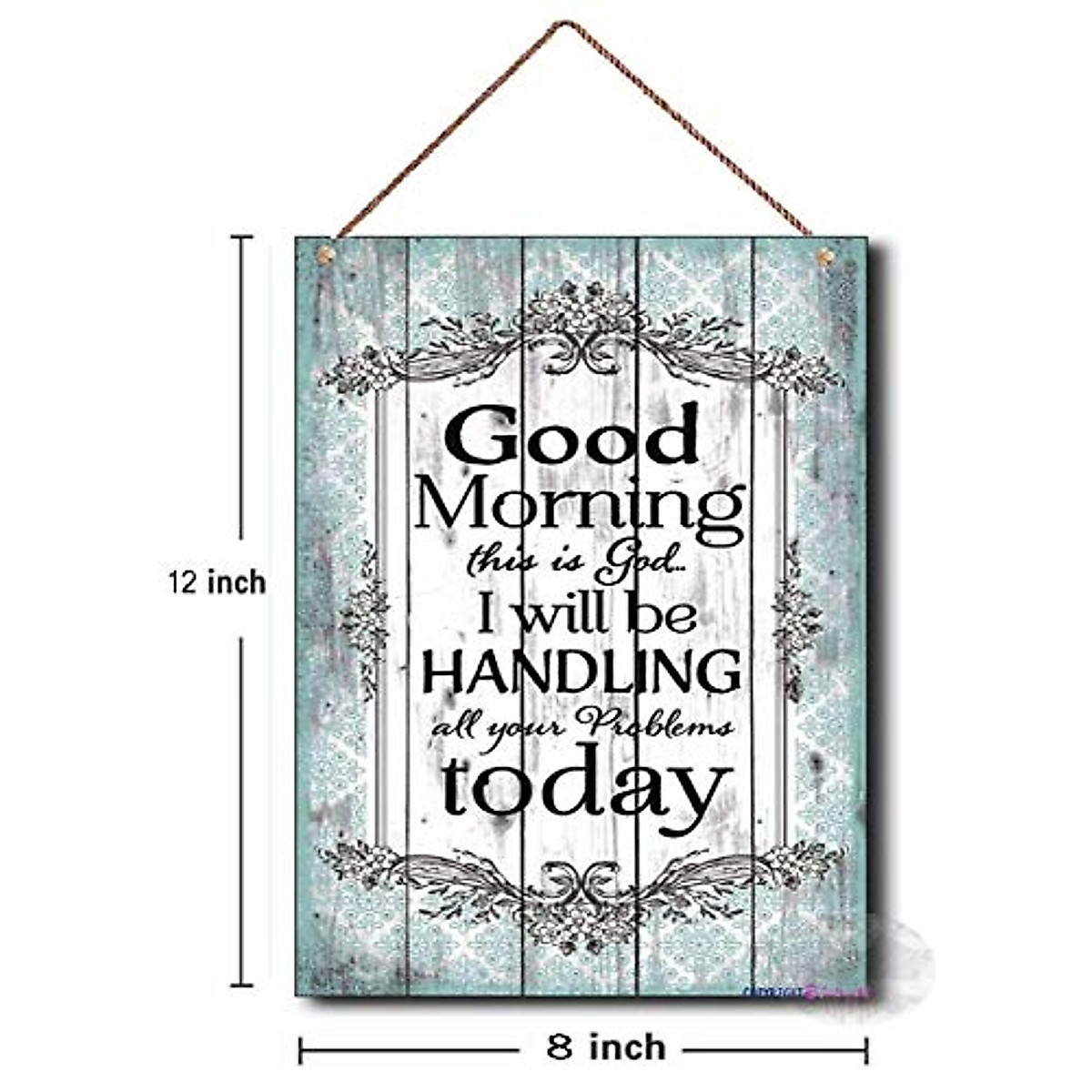 ELEtina Funny Retro Wooden Signs/War Room Printed Wooden Sign Colossians 42 Prayer Bible Signs 8x12 INCH