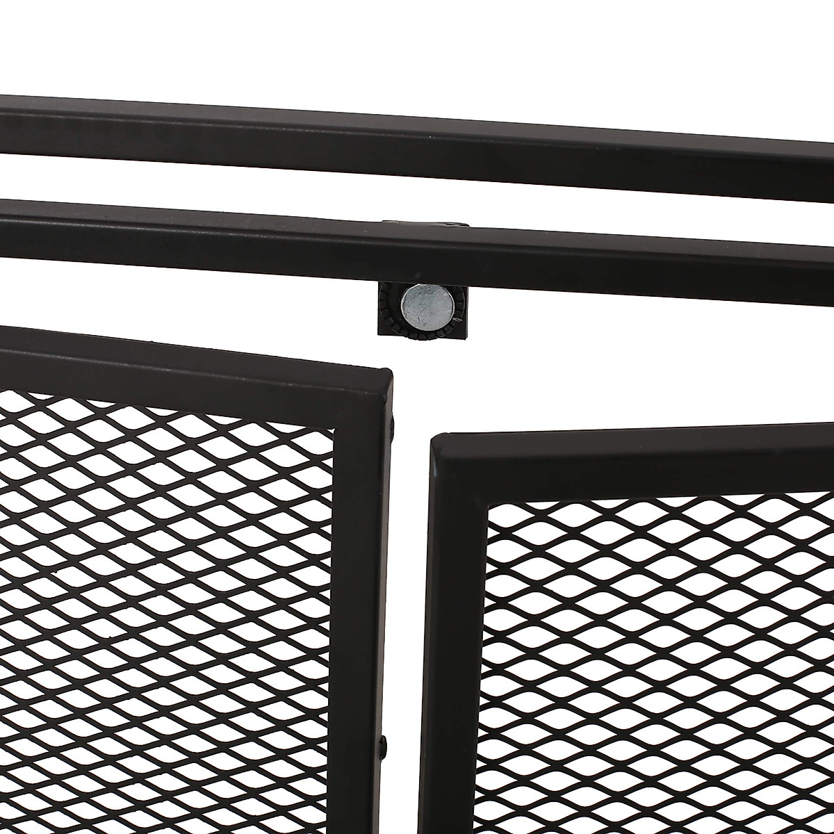 Christopher Knight Home Novia Modern Iron Fireplace Screen, Matte Black