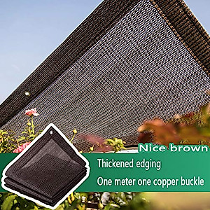 XYNH Canopy Awning Patio Garden Shade Cloth 9.8x13.1ft • 16.4x19.7ft,Patio Sun Shades Brown,Lightweight Fabric,Canopy Sail,90% Shading Rate,Awning for Outdoor,for Patio, Pergola, Backyard Outdoor