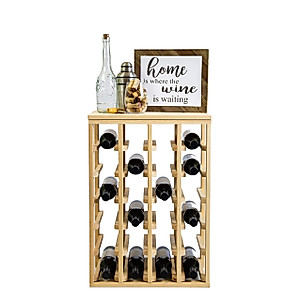 Creekside 24 Bottle Table Wine Rack (Pine) by Creekside - Exclusive 12 inch deep design conceals entire wine bottles. Hand-sanded to perfection!, Pine