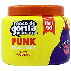 Moco de Gorila Punk, Hair Styling Gel, Gives your Hairstyle a Long-Lasting Effect, Reactivate with Water, High Fixation, 3-Pack of 9.52 Oz Each, 3 Jars
