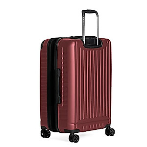 Ben Sherman Sunderland Spinner Travel Upright Luggage, British Red, 24-Inch Checked