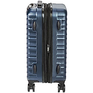 Amazon Basics Hardside Spinner Luggage With Built-In TSA Lock, 21-Inch, Carry-on, Navy Blue