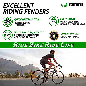RBRL Bike Mudguard, Bicyle Fender for Road Bike, Adjustable Quick-Release Bike Fender for 700c Road Bike and Folding Bike