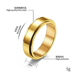 LiFashion Personalized Spinner Witch Knot Rings for Men Women,Custom Name Engraved Wedding Band Stainless Steel Witchcraft Symbol Fidget Ring Inspirations Stress Relief Meditation Promise Rings