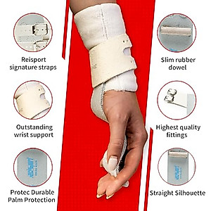 Reisport Ladies Protec Hyper Buckle Uneven Bar Grips, Gymnastics, Medium