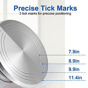 WObell Aluminium Alloy Rotating Cake Stand 12 Inch Revolving Cake Turntable for Cake, Cupcake Decorating Supplies