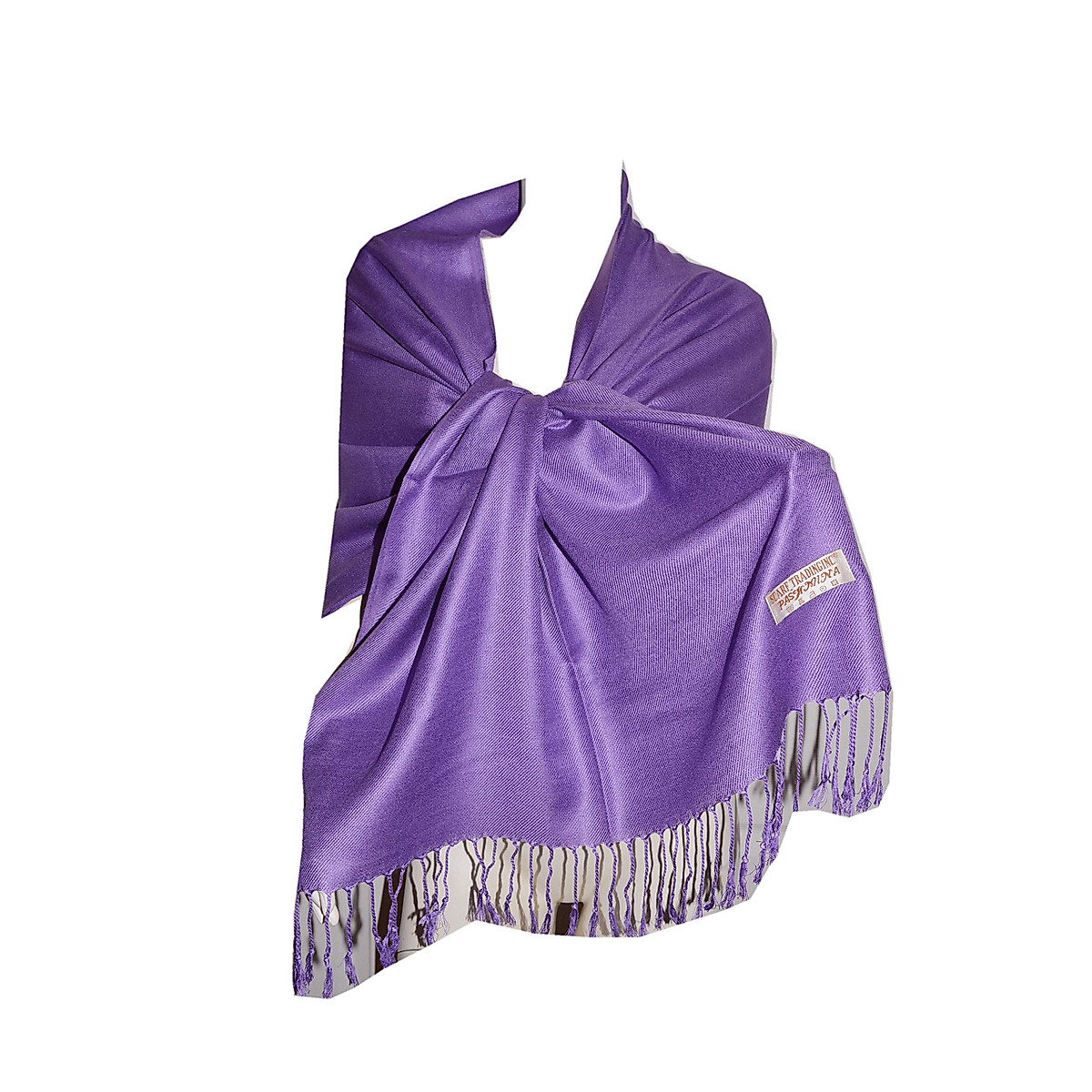 New Best Soft 100% Pashmina Scarf Shawl Wrap Stole (Dr. purple)