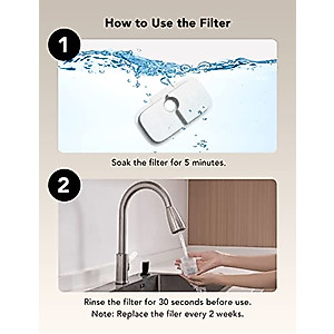 PETLIBRO 8 Packs Replacement Filters for Dockstream Cat Water Fountain PLWF005 PLWF115 PLWF105, 4 Months Set of Replacement Filters for Ultra Quiet Pet Water Fountain,Light White