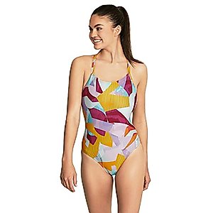 Speedo Women's Swimsuit One Piece ProLT Volt Back Printed