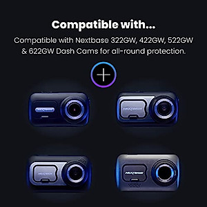 Nextbase Dash Cam Compatible Rear Windshield Full 6 Lane Rear View Camera Compatible with 322GW, 422GW, 522GW, 622GW DashCams All Round Protection, Fully Adjustable Magnetic Mount