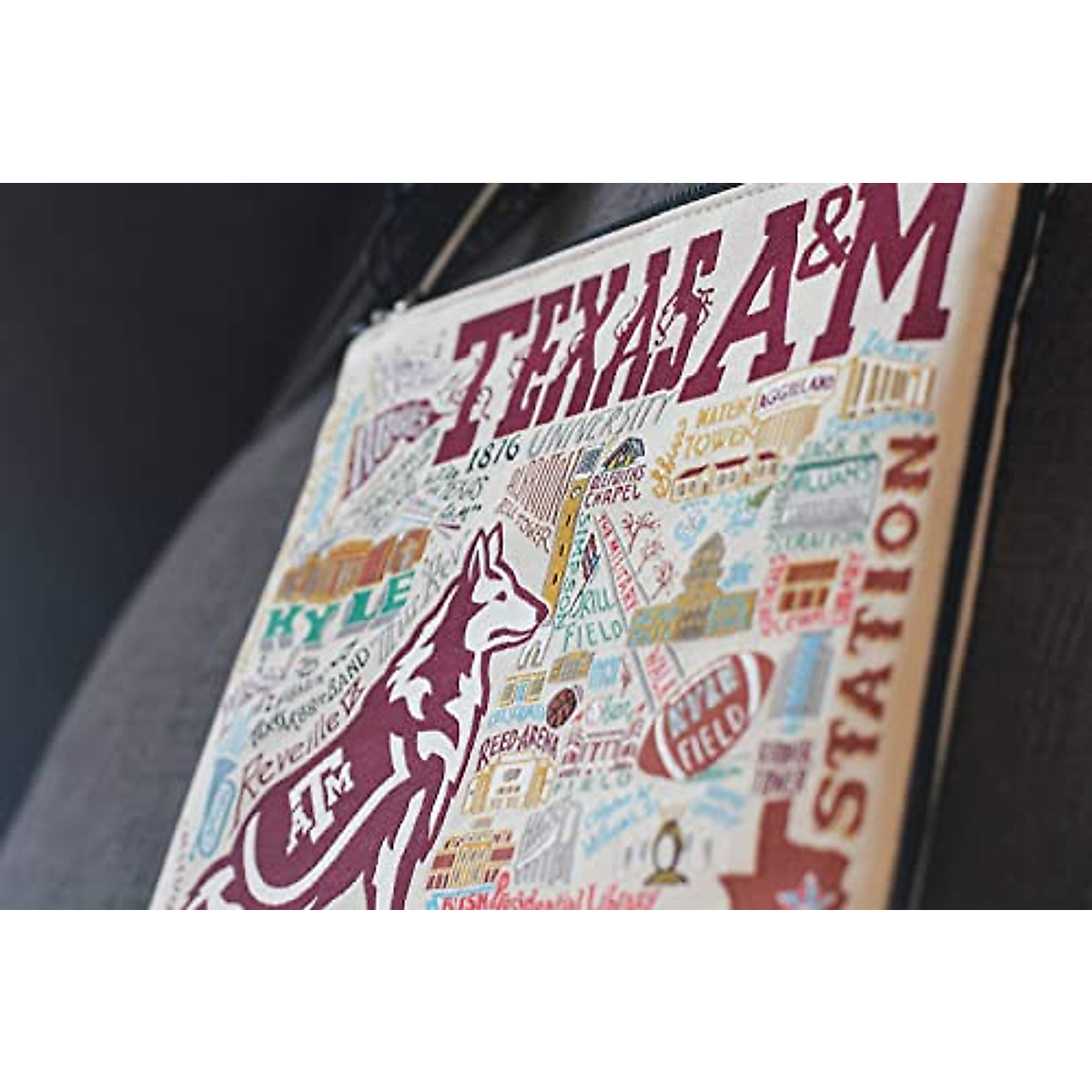 Catstudio Zipper Pouch, Texas A&M University Travel Toiletry Bag, 5 x 7, Ideal Makeup Bag, Dog Treat Pouch, or Purse Pouch to Organize School & Office Supplies for Students, Grads & Alumni