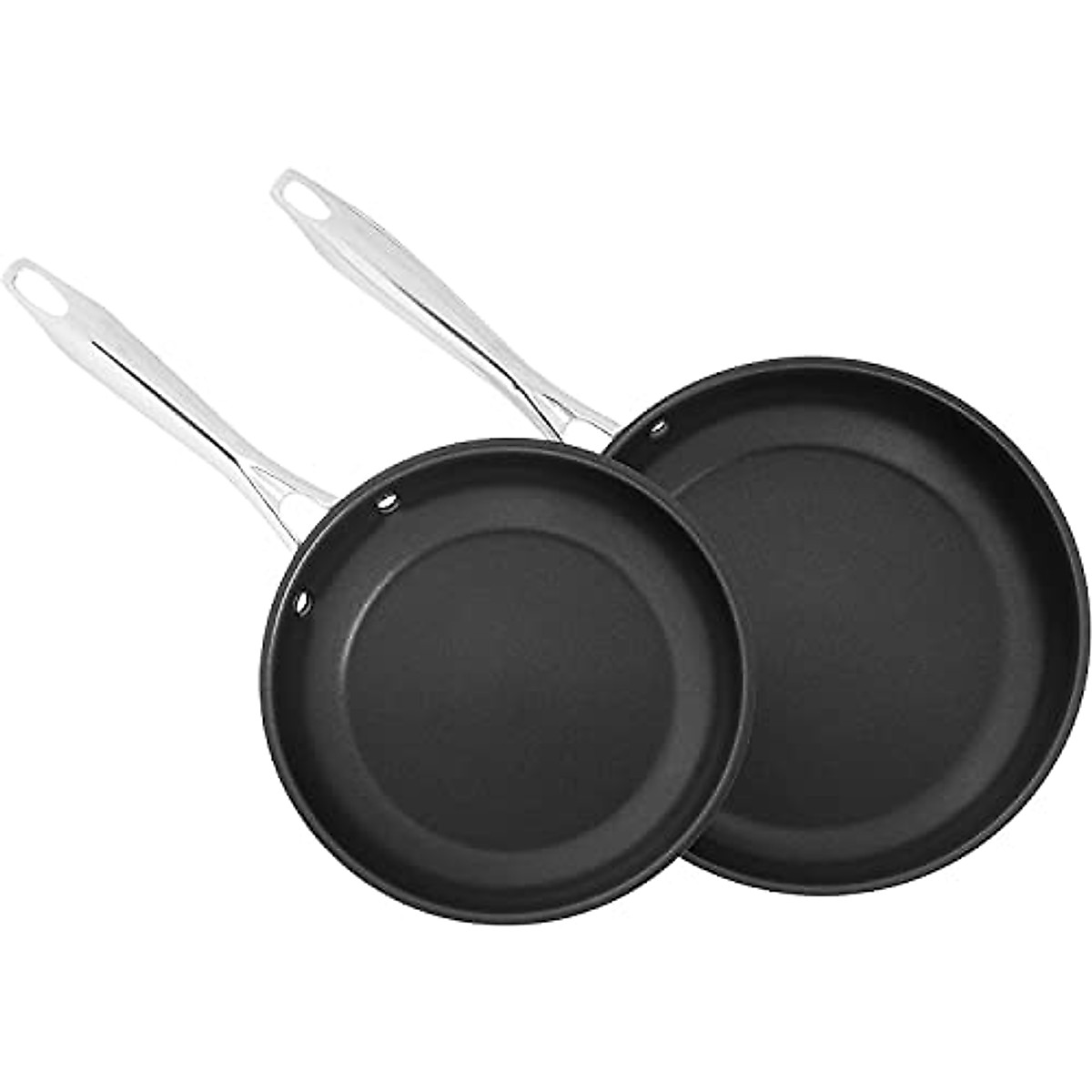 CUISINART 8922-810NS Professional Series 2-Piece Stainless Steel Nonstick Skillet Set, 2-Pack